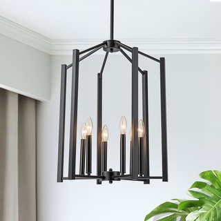 Starsky 6-Light 19in. Modern Farmhouse Unique Ceiling Lights Geometric ...
