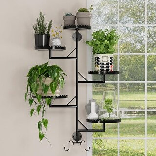 3-Layer Movable Metal Plant Stand with Wheels - Bed Bath & Beyond ...