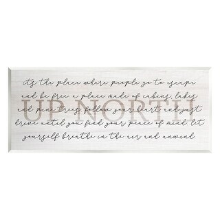 Stupell Up North Cabin Phrase Wall Plaque Art, Design by Lil' Rue - Bed ...