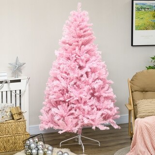 6ft Auto Open Artificial Christmas Tree with 1000 Branches and Steel ...