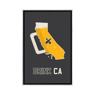 iCanvas "Drink CA - California Beer Print" by Benton Park Prints Framed ...