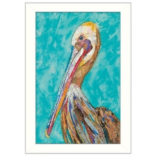 Pelican II White Framed Print Wall Art - Bed Bath & Beyond - 39738775