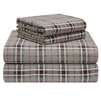 Pointehaven Plaid Luxury Flannel Heavy Weigh 180 GSM 100% Cotton Bed ...