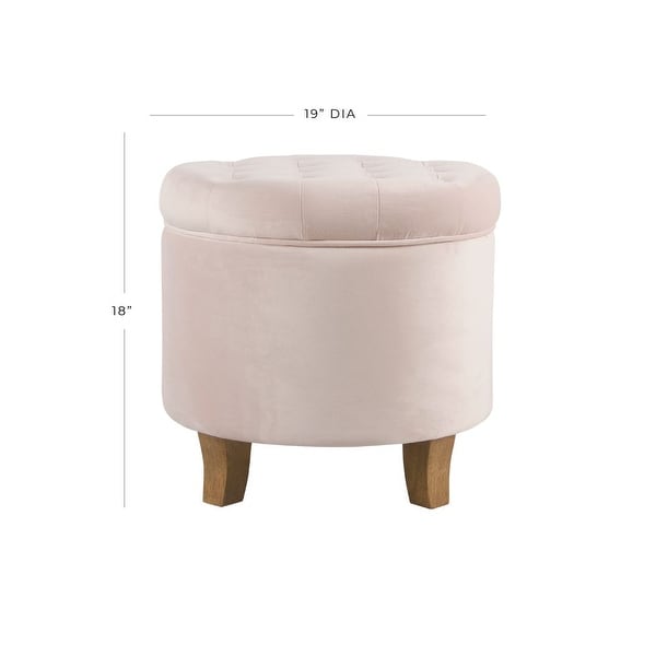 Blush pink storage stool store