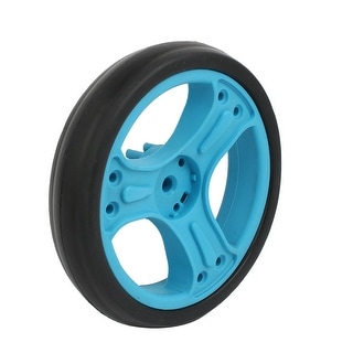 150mm Diameter Plastic Single Wheel Pulley Rolling Roller Blue 8x25mm ...