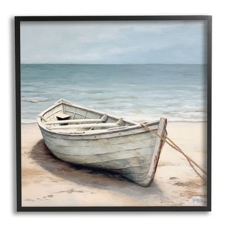 Stupell Subtle Boat Docked Framed Giclee Art Design by RB - Bed Bath ...