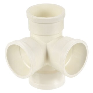 1.95inch Pipe Fitting, 1Pcs Splitter Duct 4 ways Hose Connector - White ...