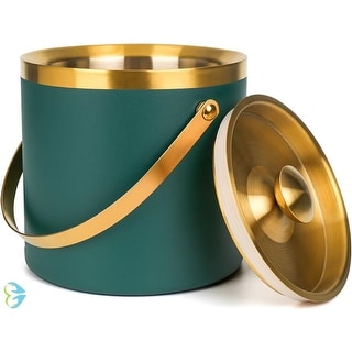 3L Double-Wall Insulated Stainless Steel Ice Bucket with scoop - Bed ...