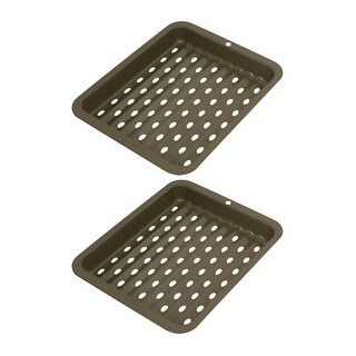 Range Kleen Non-Stick Petite Bake Ware 8x10" Crisper Pan (Twin Pack ...