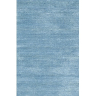 Ahgly Company Machine Washable Contemporary Denim Blue Area Rugs - Bed ...