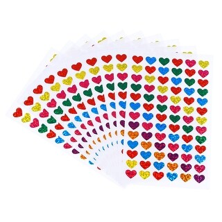 1560 Pcs Heart Reward Stickers, 20 Sheet Colorful Sticker, Multicolor ...