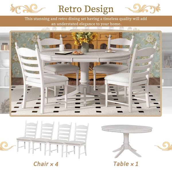 retro dining set plates