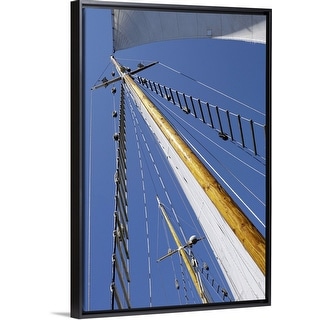 "Sailboat mast and rigging" Black Float Frame Canvas Art - Bed Bath ...