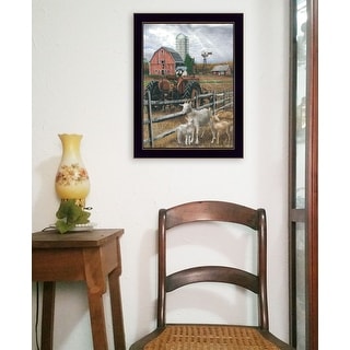 TrendyDecor4U Farmhouse "The Old Tractor" Framed Print Wall Art by Ed ...