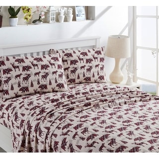 Plaid Wilderness Flannel Sheet Set - Bed Bath & Beyond - 42666443