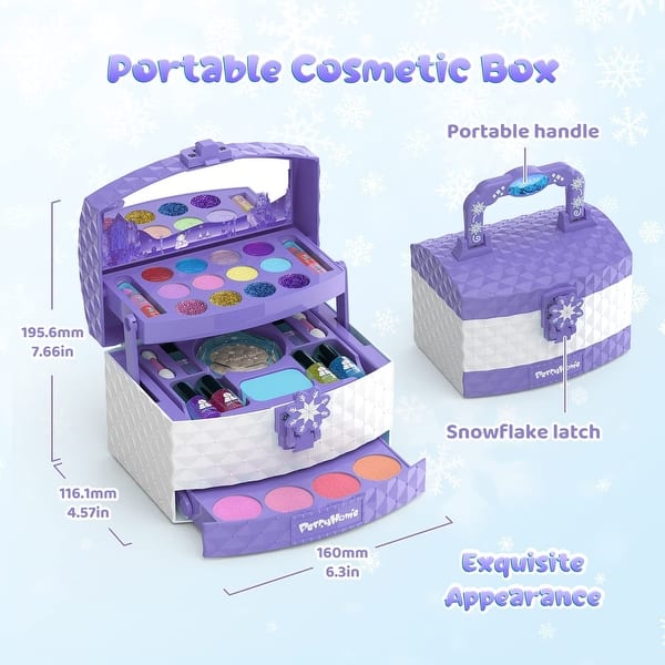 purple makeup kit