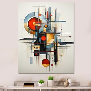 Designart "Constructivism Geometric Constructsan Abstract ...