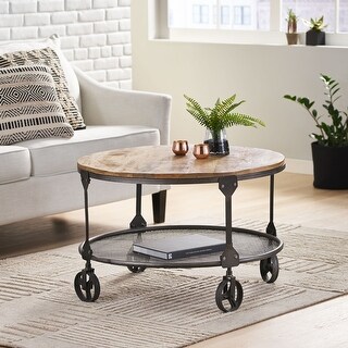 McGillen Mango Wood Handcrafted Coffee Table by Christopher Knight Home ...