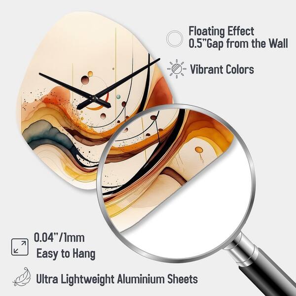 burnt orange wall clock