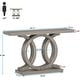 55 inches Console Table with Geometric Base - Bed Bath & Beyond - 37198244