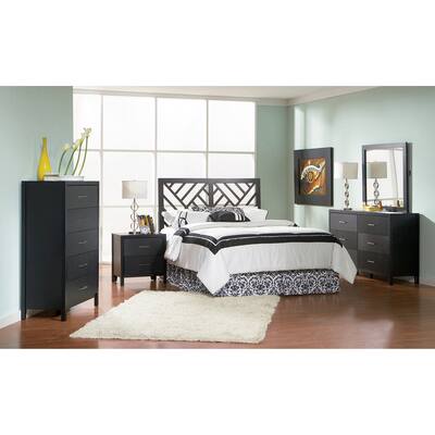 Modesto Transitional Cappuccino 5-piece Queen/Full Bedroom Set ...