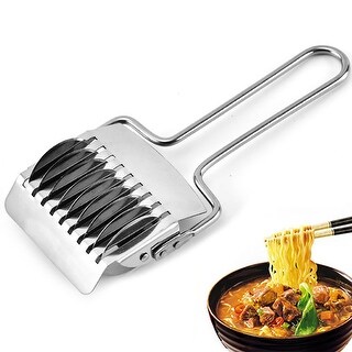 Stainless Steel Noodle Lattice Roller Dough Cutter Pasta Marker Kitchen ...