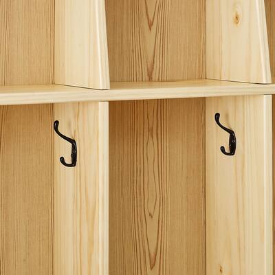 BIKAHOM 5-Section Classroom Coat Locker & Backpack Hanger, Daycare ...