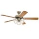 Westinghouse 52 in. Antique Brass Brown LED Indoor Ceiling Fan - Bed ...