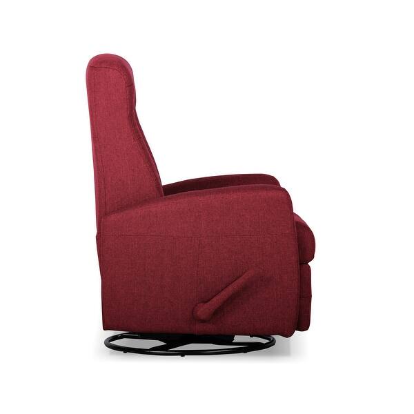 360 Degrees Swivel Recliner Sofa Chair Fabric Arms Motion Recliner ...