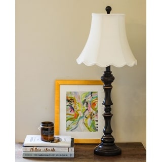 Cloth & Wire Slant Scallop Bell Softback Lampshade with Washer Fitter ...