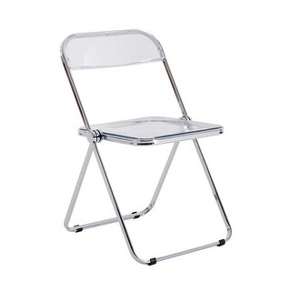 Clear Transparent Folding Chair Office Chair Coffee Chair - Bed Bath ...