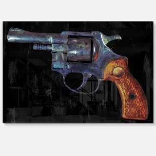Retro Revolver - Vintage Revolver Glossy Metal Wall Art - Bed Bath ...