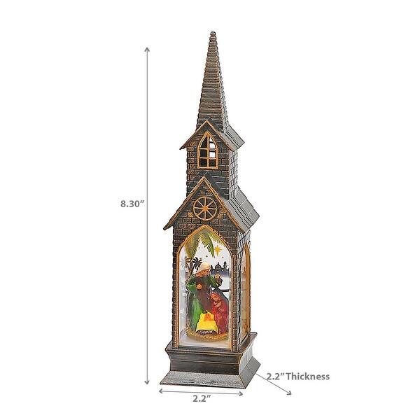 Led Bronze Church With Nativity Scene - Bed Bath & Beyond - 38431540