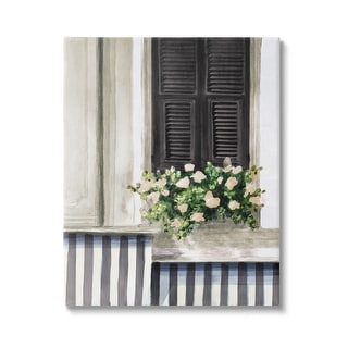 Stupell Window Flower Bouquet Stretched Canvas Wall Art, Design by ...