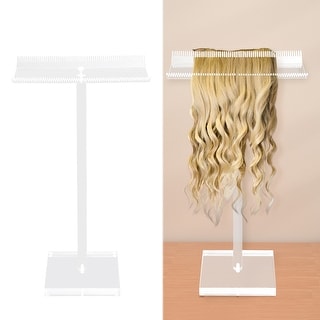 Acrylic Hair Extension Display Rack Beauty Salon Wig Weaving Stand - 11 ...