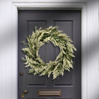 Flowering Millet Grass Wreath 24" - On Sale - Bed Bath & Beyond - 37212247