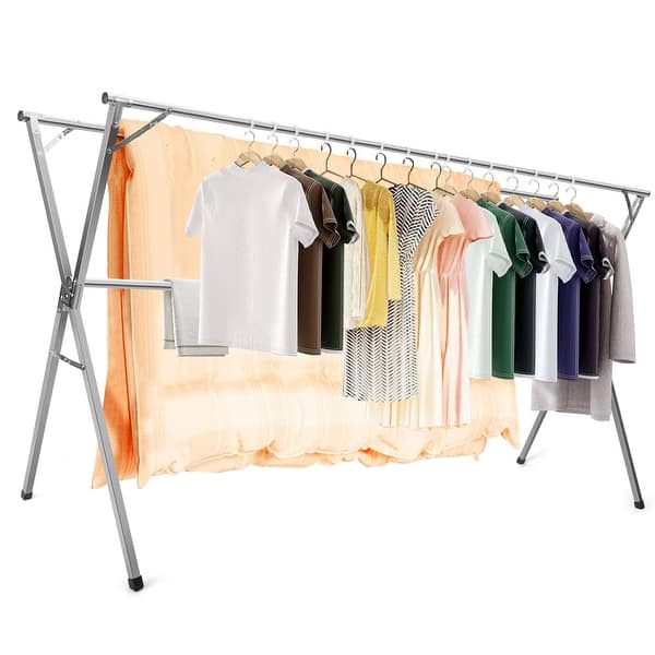 Clothes Drying Rack for Laundry Foldable Free of Installation ...