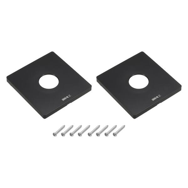 Grommet Wall Plate PC Wall Panel with 1.3 Inch Cable Through Black 2 ...