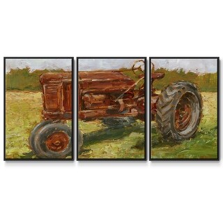 Rustic Tractors II - Multi Piece Framed Canvas - Bed Bath & Beyond ...