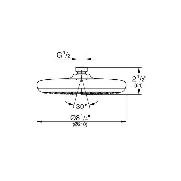 Grohe Grohtherm 1.8 GPM Rain Shower Head with EcoJoy, DreamSpray, and - Bed Bath & Beyond - 22412118