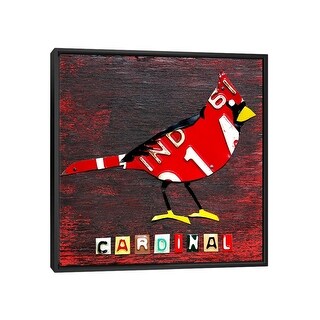 iCanvas "Indiana- Northern Cardinal" by Design Turnpike Framed Canvas ...