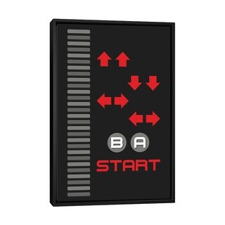 iCanvas "Retro Game Cheat Code" by Benton Park Prints Framed Canvas ...