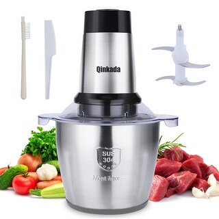 Electric Meat Grinder,14Cup Large Stainless Steel Electric Food Chopper ...