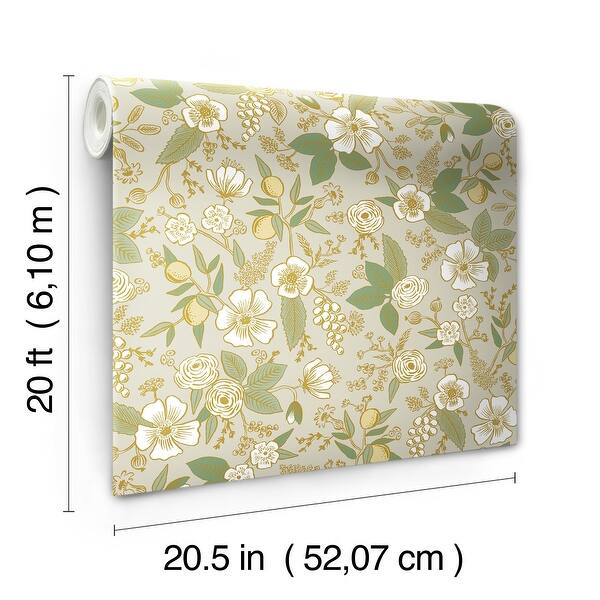 Rifle Paper Co.Colette Linen Peel and Stick Wallpaper - Bed Bath ...