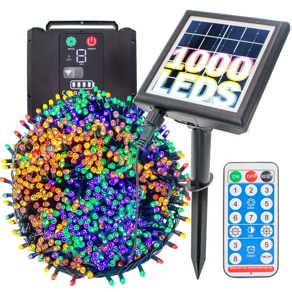 solar xmas string lights