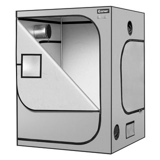 60 x 60 x 80 Inch Grow Tent High Reflective Mylar with Observation ...