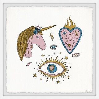 'Unicorn Swag' Framed Painting Print - Bed Bath & Beyond - 36273060