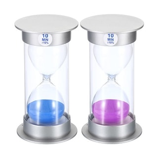 10 Minute Sand Timer, Sandy Clock Count Down Sand Glass, Blue, Purple ...