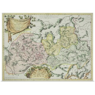 "Antique map of provinces in China" Poster Print - Multi - Bed Bath ...