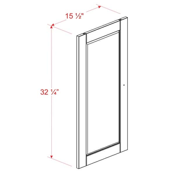 Palace Imports 100% Solid Wood Pantry Cabinet Door Kit - Bed Bath ...